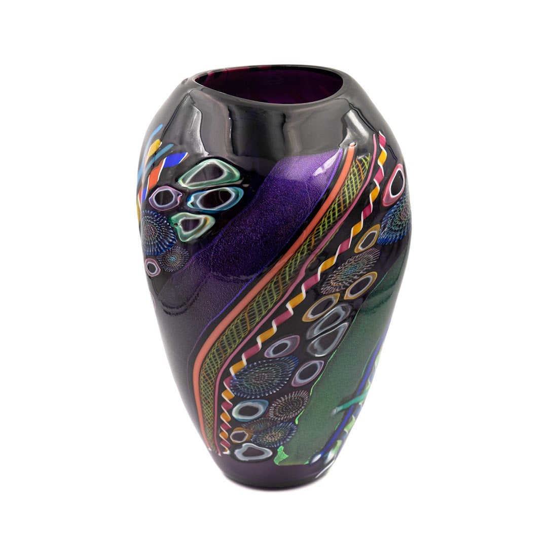 Murrini Vase by Seattle Glassblowing Studio