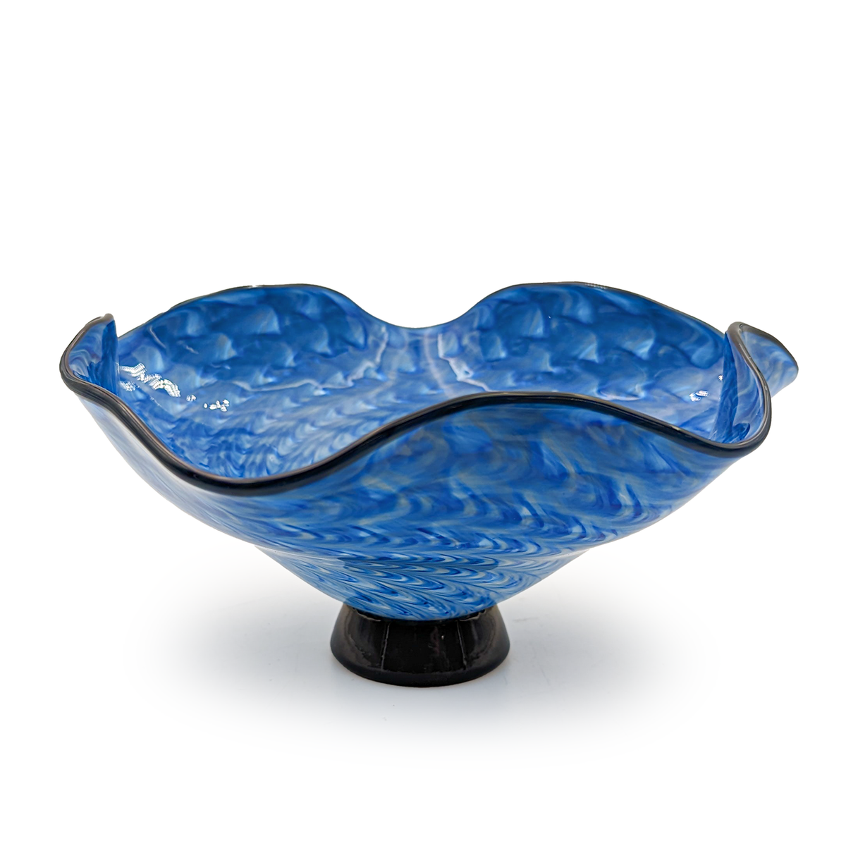 Small Double Optic Twist Bowl – Seattle Glassblowing Studio
