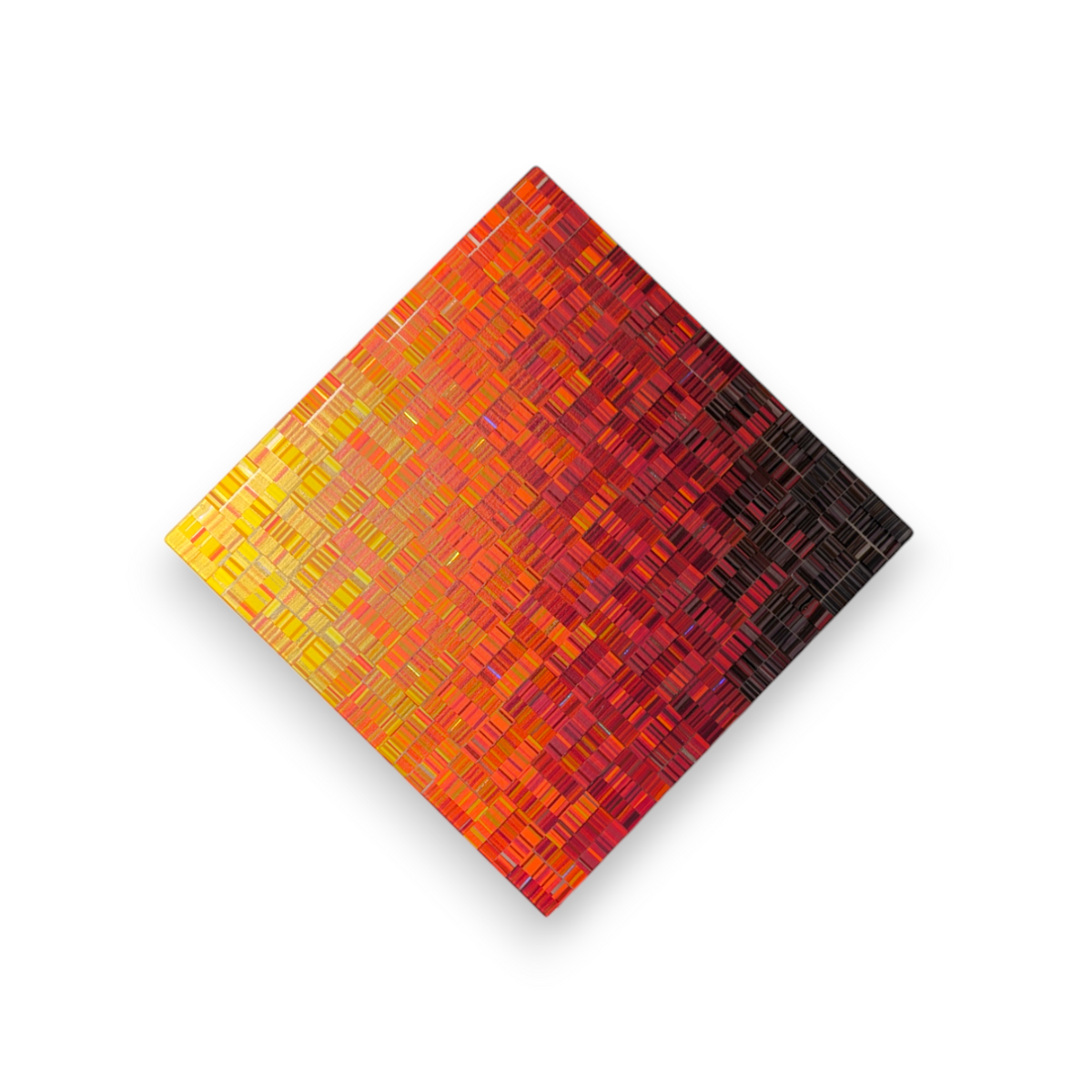 On Fire - Large Color Shift Wall Panel Square – Seattle Glassblowing Studio