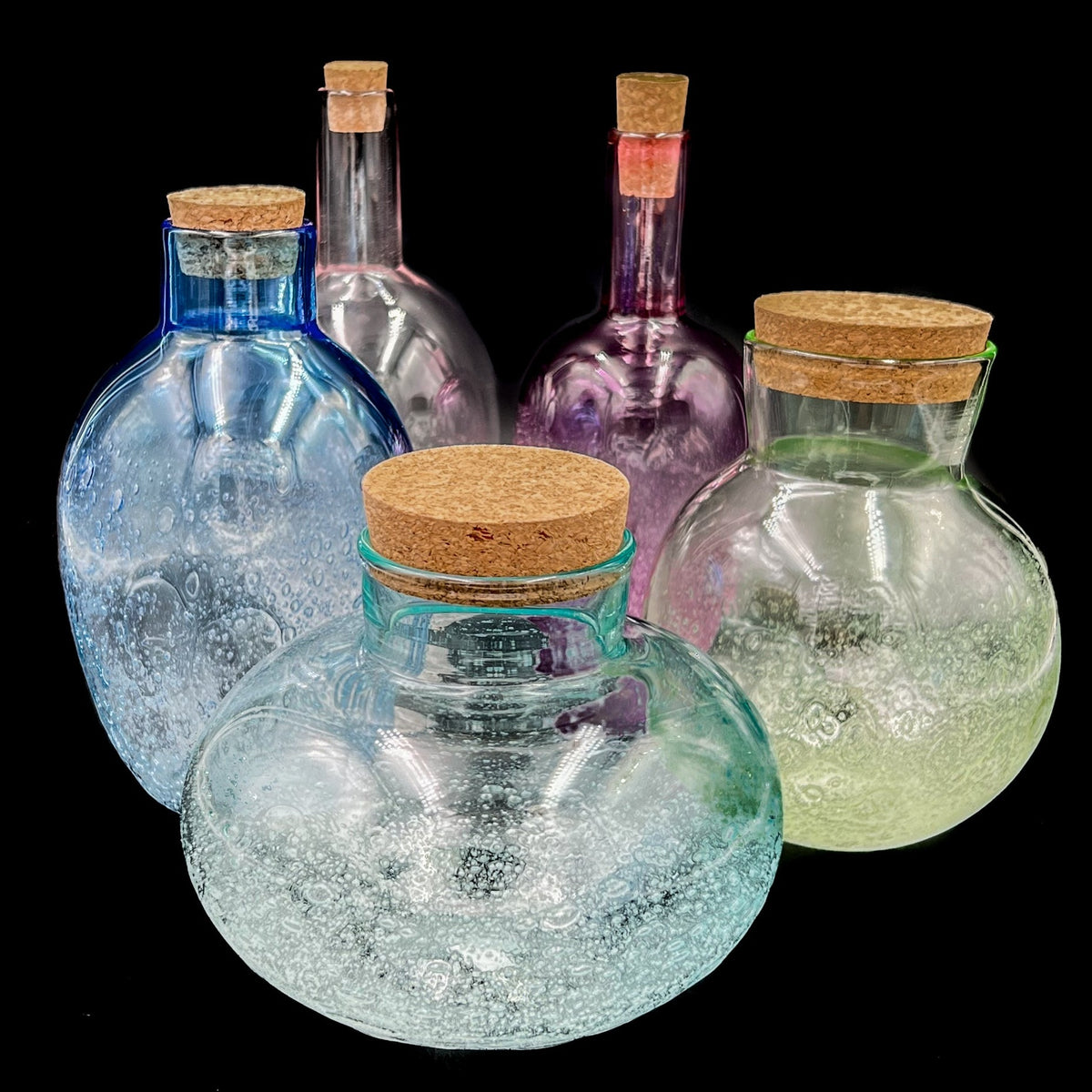Bubble Bottle I – Seattle Glassblowing Studio